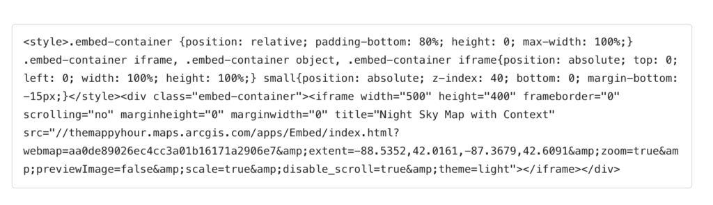 How to add ArcGIS Online Map in WordPress | Tabulae Spatial Services